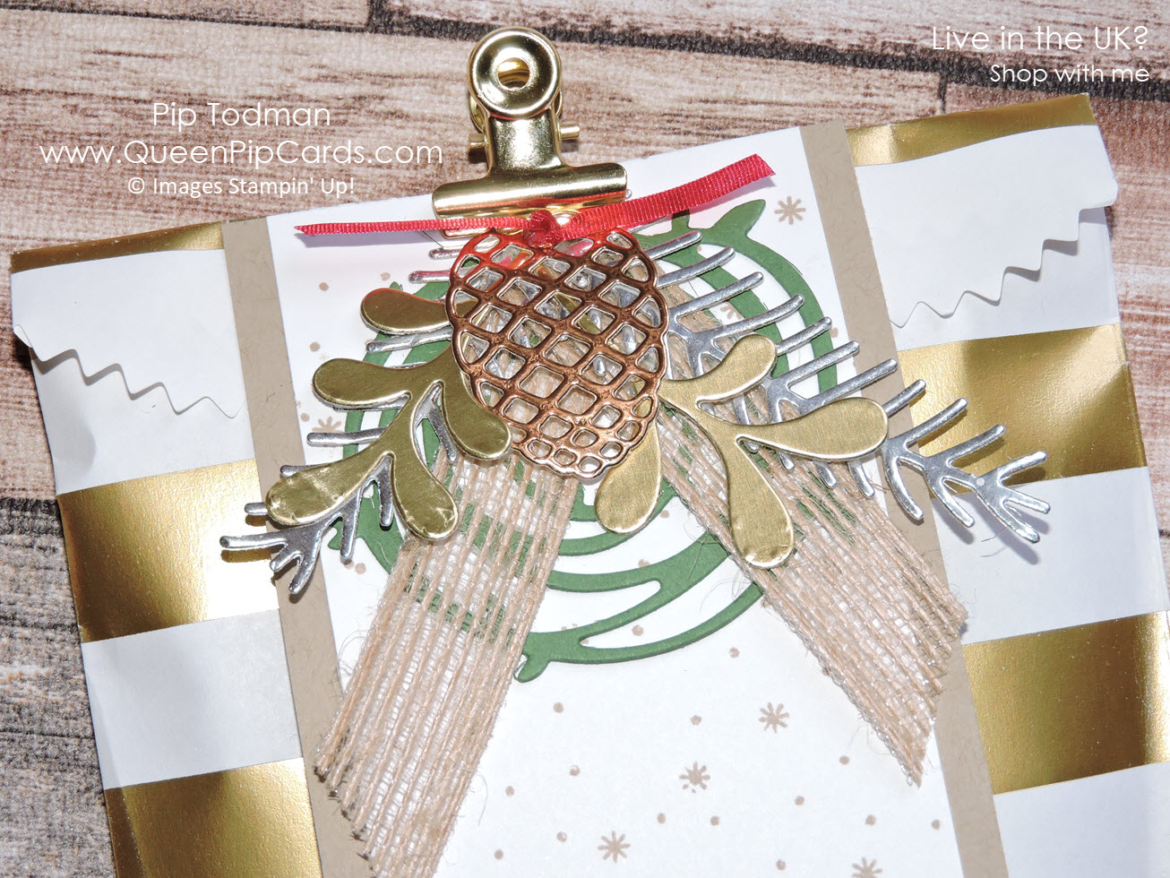 Christmas Pines for the Alaskan Achievers Blog Hop - Queen Pip Cards