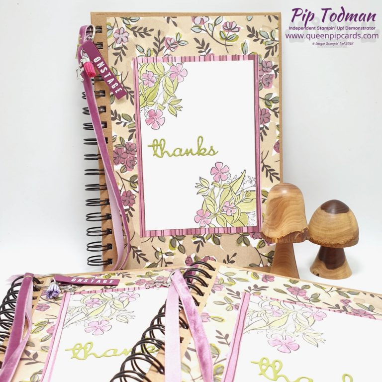 Thank You Notebook For OnStage Gifts - Queen Pip Cards