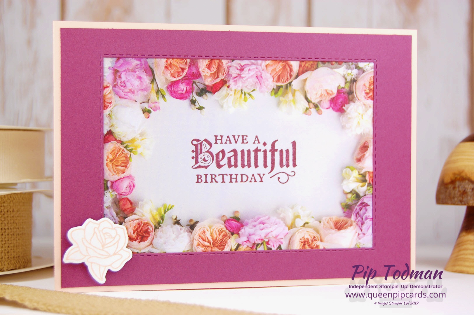 Petal Promenade and Painted Glass - Queen Pip Cards