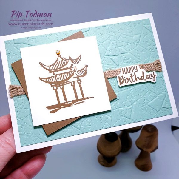 How To Use The NEW Stone Embossing Folder - Queen Pip Cards