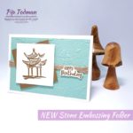 How To Use The NEW Stone Embossing Folder - Queen Pip Cards