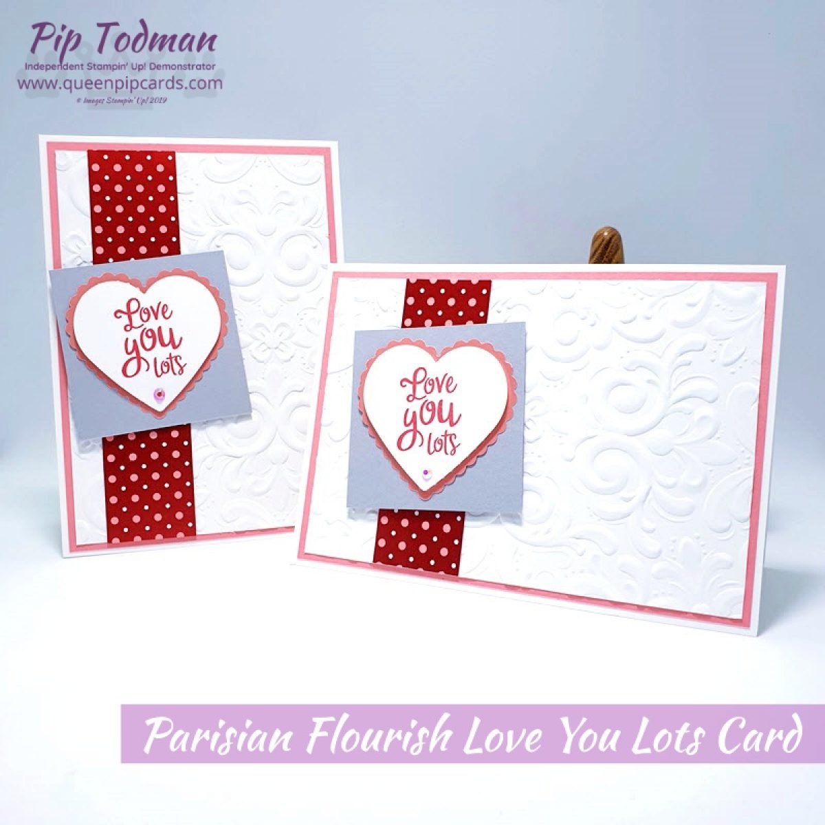 Parisian Flourish Love You Lots Card - Queen Pip Cards