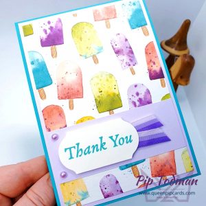Simple Cards With Ice Cream Papers - Queen Pip Cards