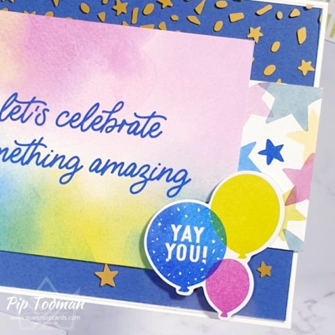 How To Make Easy Birthday Cards - Stampin' With Friends - Queen Pip Cards