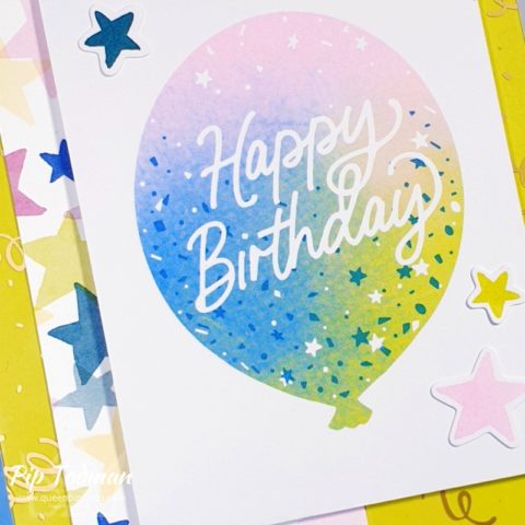 How To Make Easy Birthday Cards - Stampin' With Friends - Queen Pip Cards